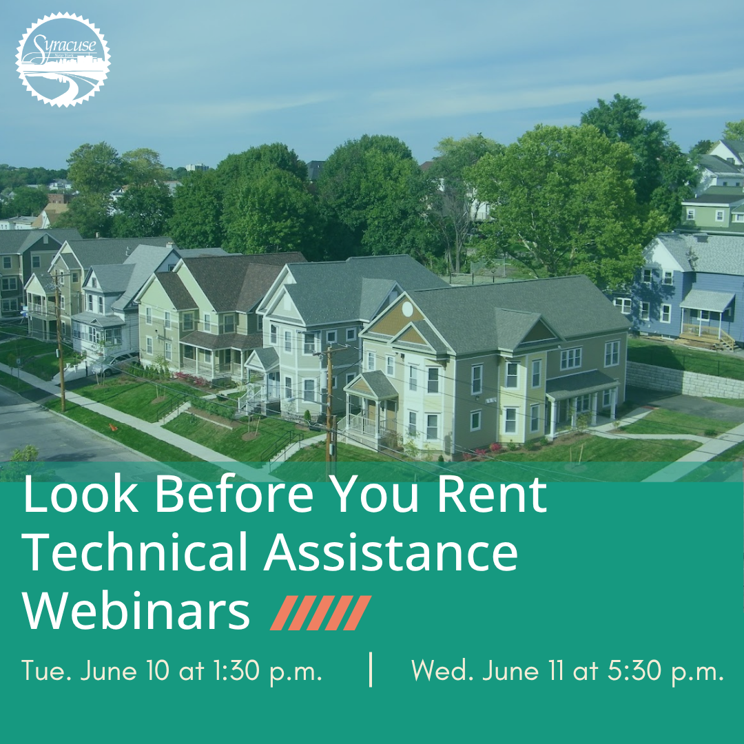 Look Before You Rent Technical Assistance – City of Syracuse